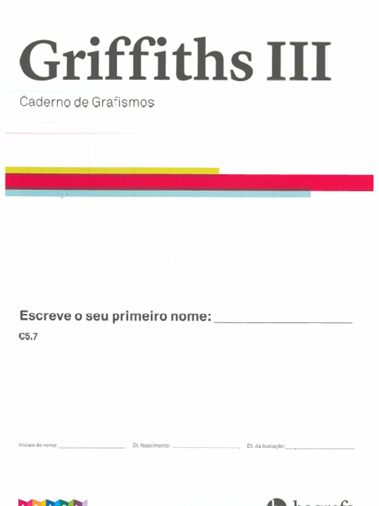 Caderno de Grafismos Griffiths III | PDF