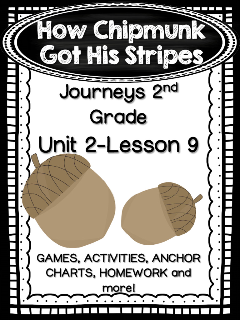 How Chipmunk Got His Stripes Activities | PDF | Grammatical Number | Verb