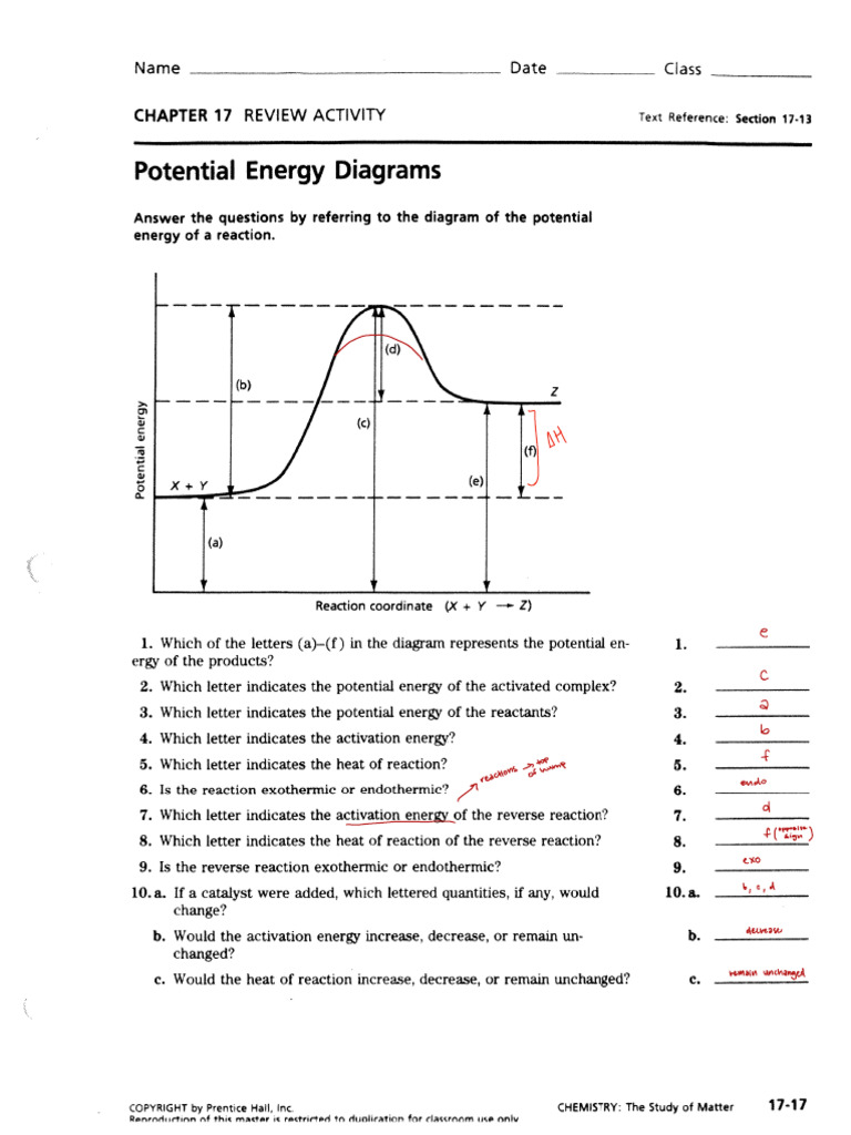 Potential Energy Diagrams 1.0 | PDF