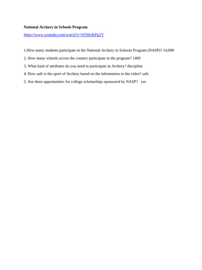 NASP Worksheet | PDF
