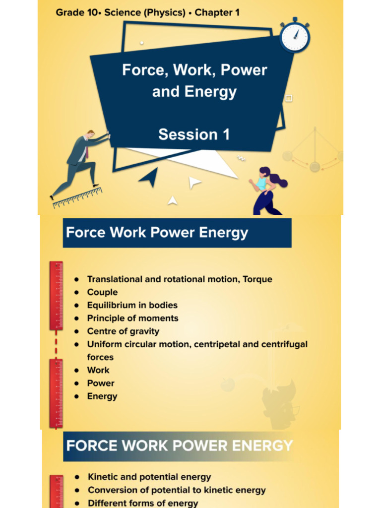 Force ,work , power and energy 1 | PDF