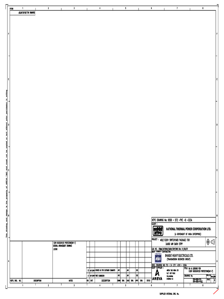 SCHEME FOR 132KV BUS COUPLER (BAY-7) | PDF | Relay | Electrical Engineering