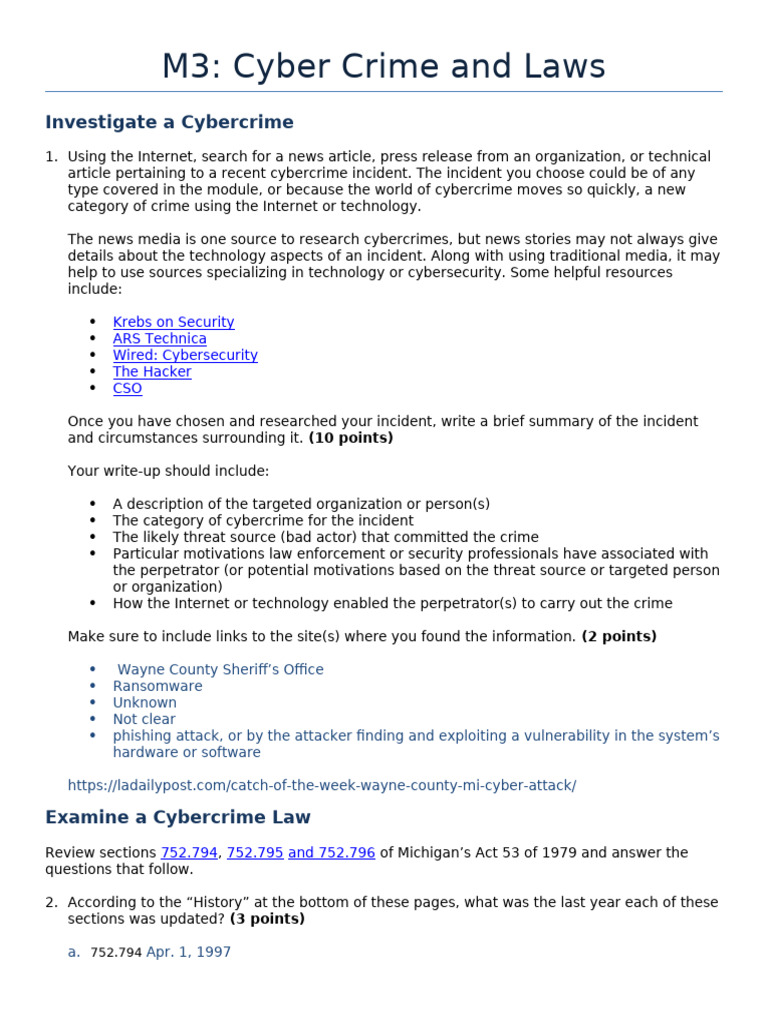 Mod03 DONE | PDF | Cybercrime | Security