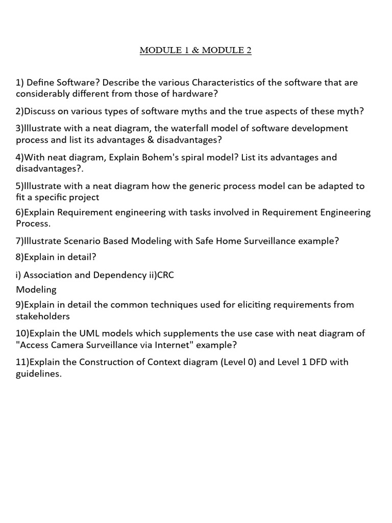 Question Bank IA1 | PDF