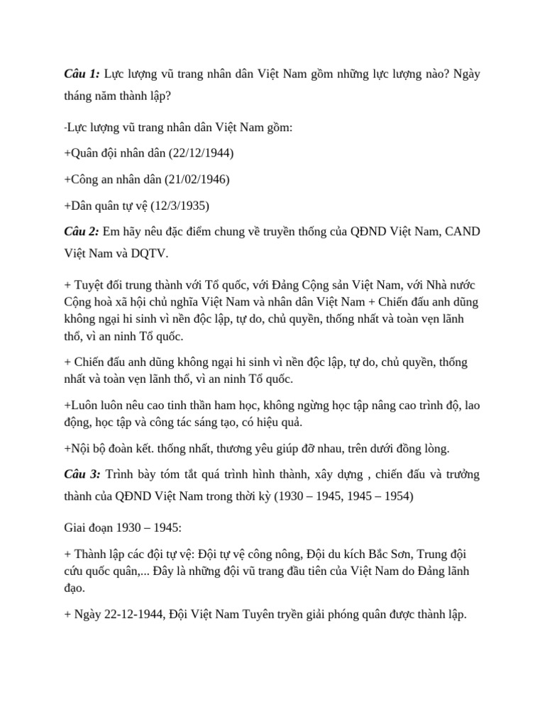 ĐỀ CƯƠNG QPAN GK1 | PDF