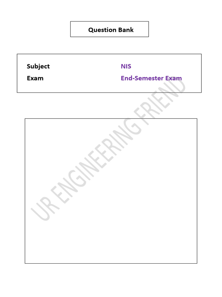 NIS Question Bank With Answers - End Semester ( by Ur Engineering ...