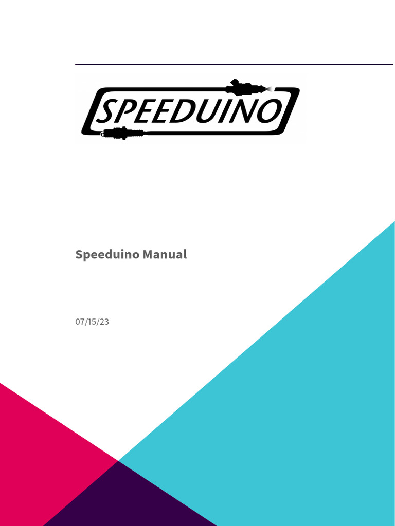 Speeduino_manual | PDF | Arduino | Computer Engineering