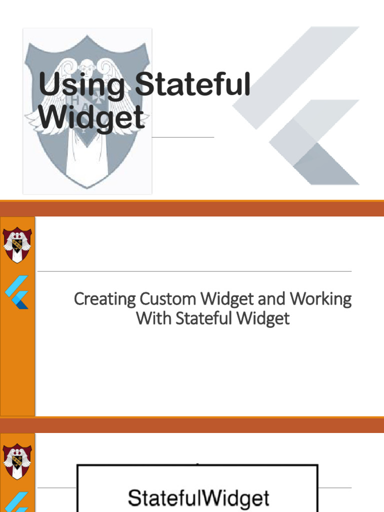 Stateful Widget | PDF