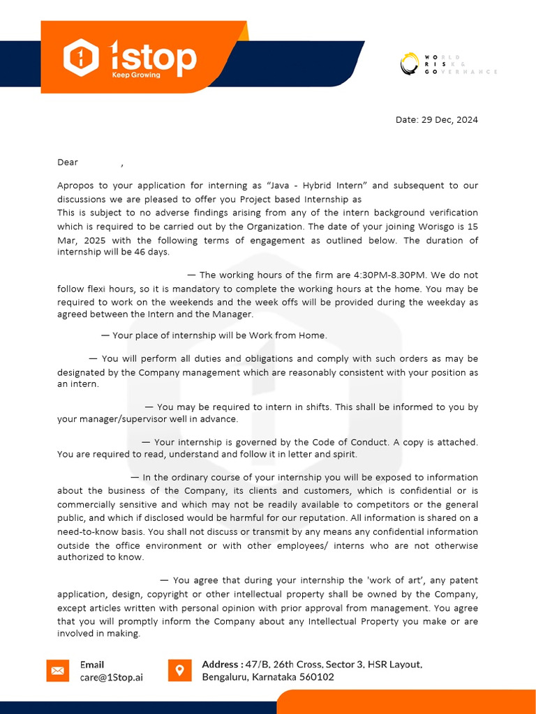 Offer Letter 604801735486279 | PDF | Background Check | Intellectual ...