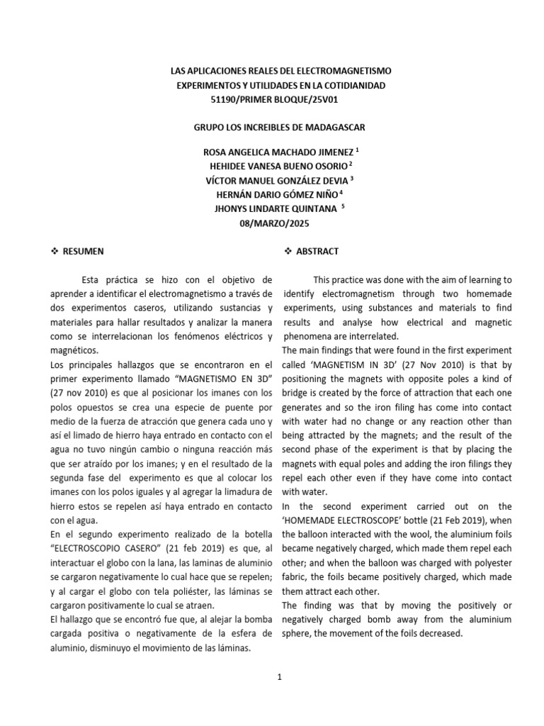 Proyecto Aca - Grupo Los Increibles de Madagascar | PDF | Imagen de resonancia magnética ...