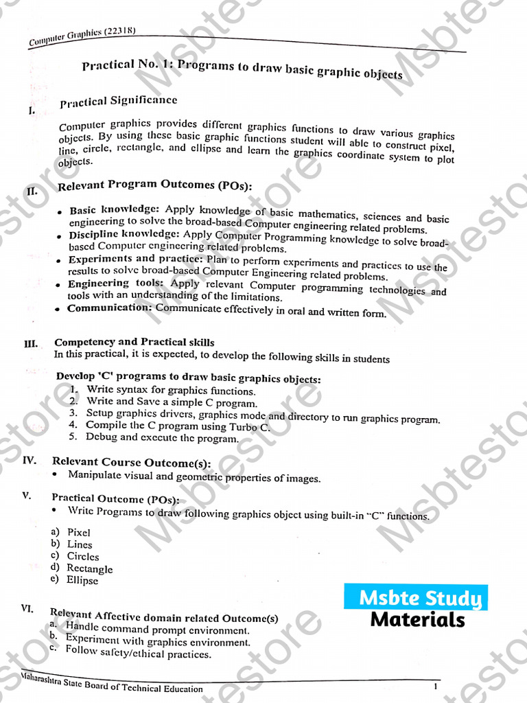 CGR Computer Graphics Lab Manual Answer Download | PDF