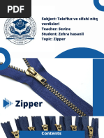 Zipper Types and Parts Explained | PDF | Fashion | Clothing