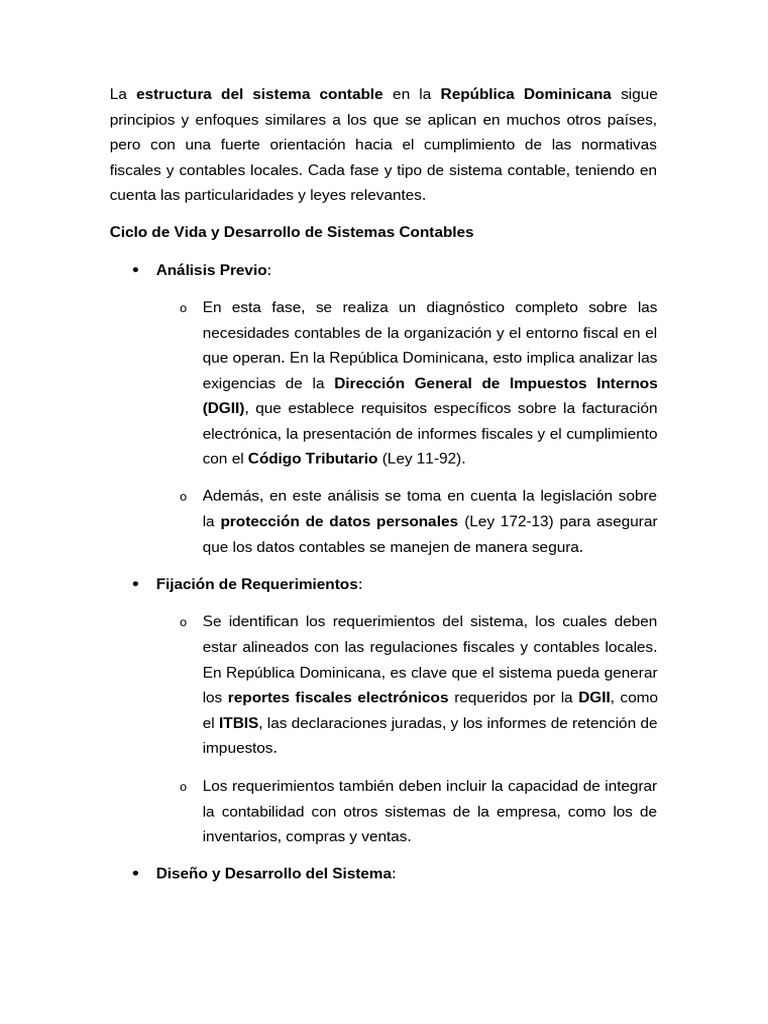 La Estructura Del Sistema Contable | PDF | Contabilidad | Business