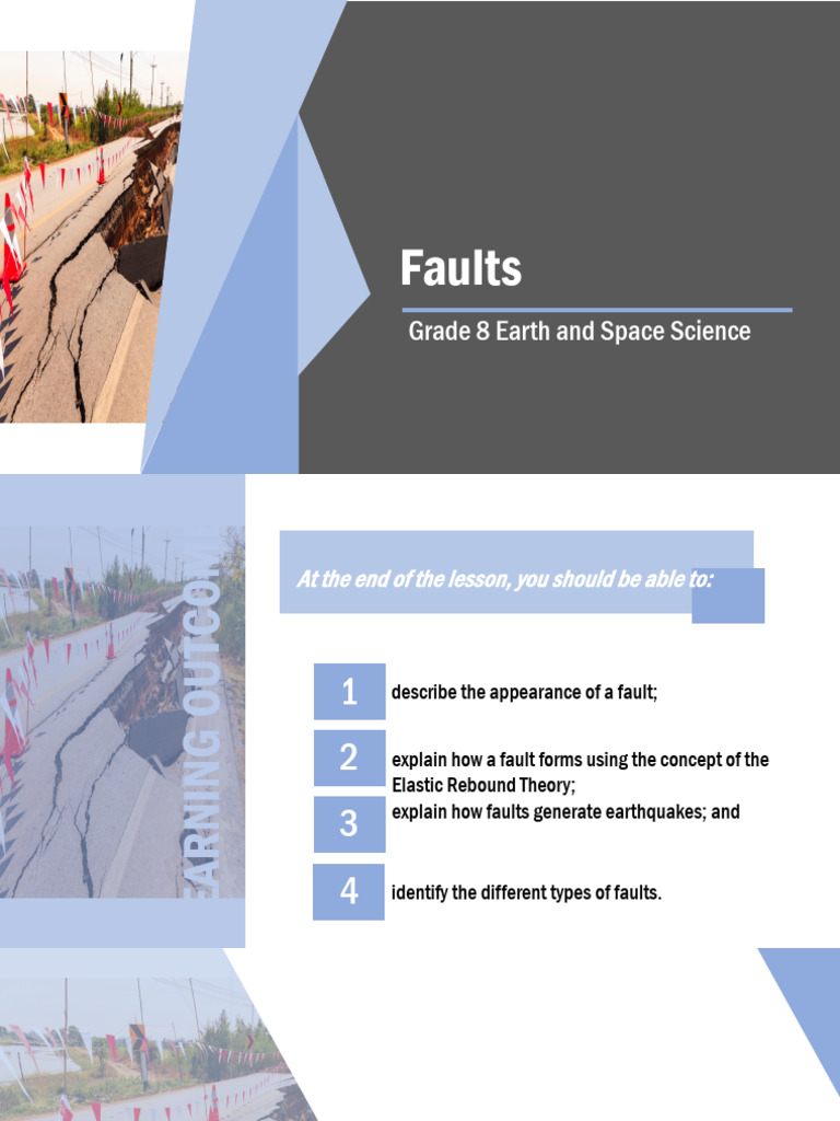 ST_Grade_8_ES_Lesson_1 | PDF | Fault (Geology) | Earthquakes
