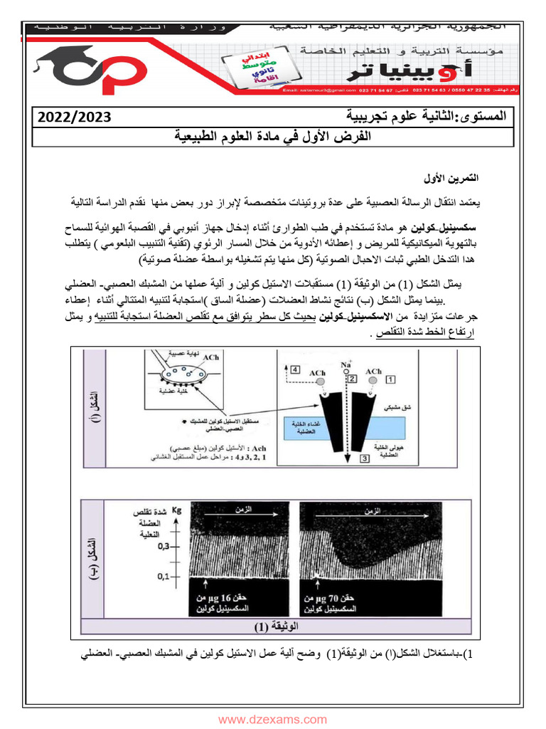 Dzexams 2as Sciences 705985 | PDF