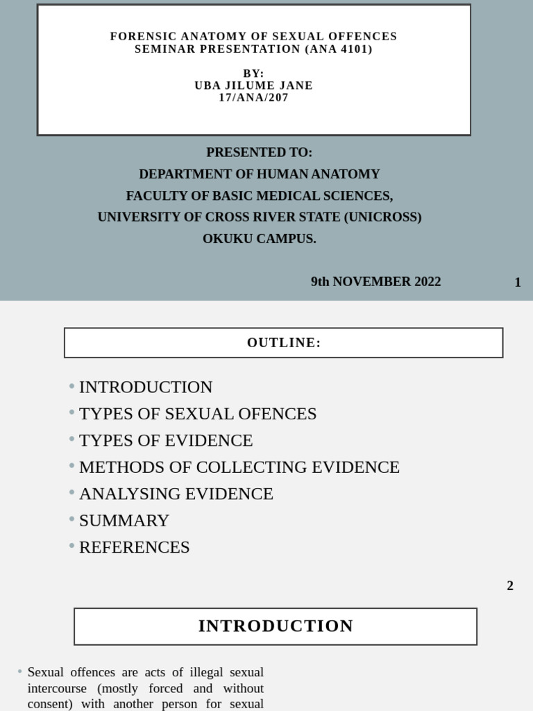 Forensic Anatomy of Sexual Offences | PDF | Crimes | Crime & Violence