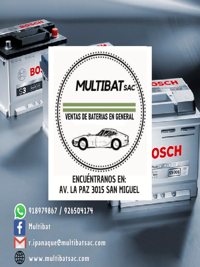 Productos y Baterías Multibat | PDF | Industria del vehículo ...
