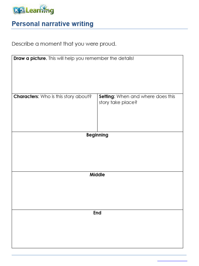 Grade 3 Personal Narrative Writing | PDF