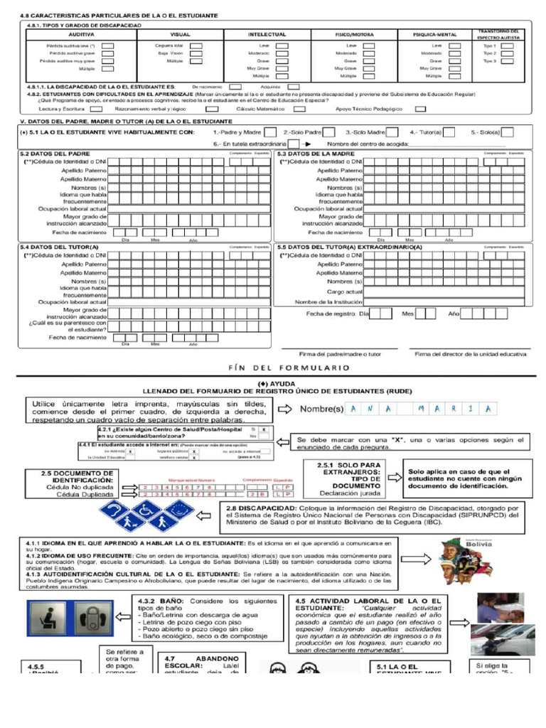 Formulario Rude 2025 Regular | PDF