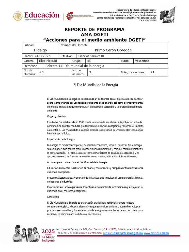 C26 Reporte Amadgeti | PDF