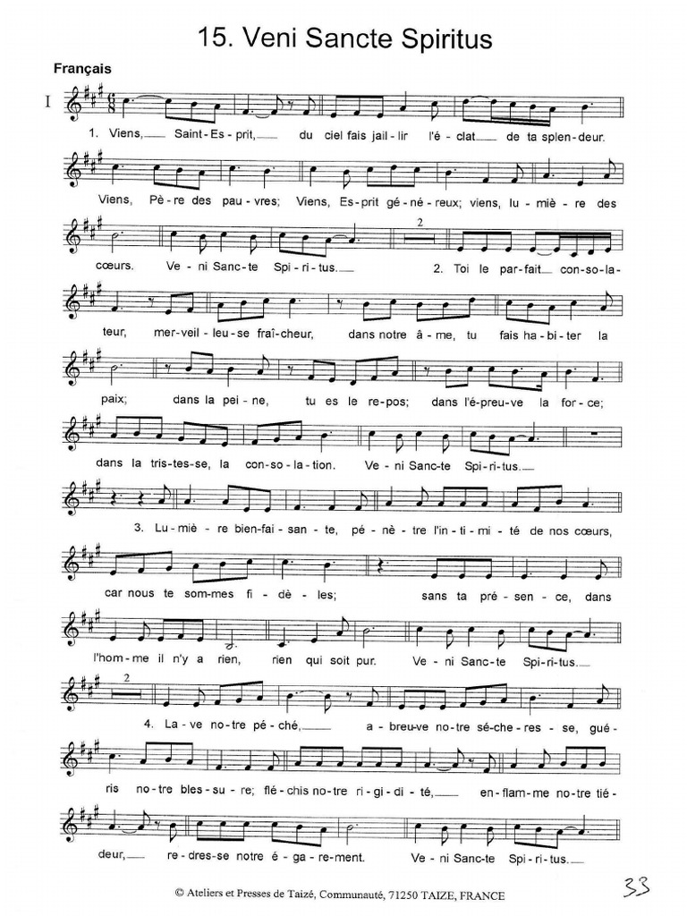 Veni Sancte Spiritus | PDF