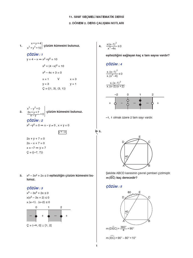 11.sinif 2.2. Calisma Sorulari | PDF