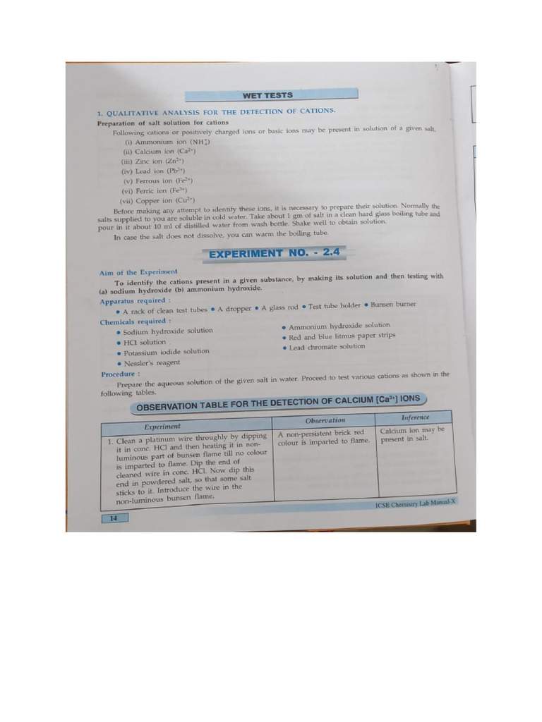 Chem Practical 4 | PDF