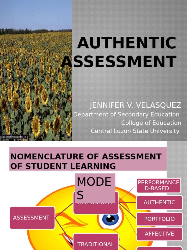 Authentic Assessment-Lec | PDF | Educational Assessment | Learning