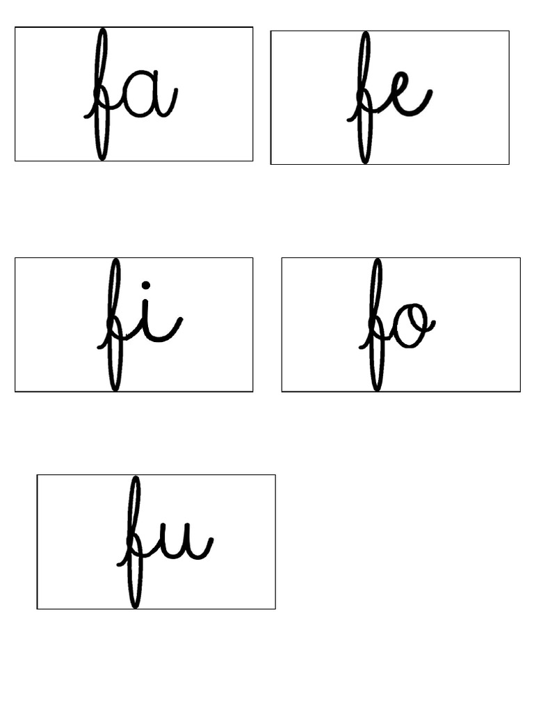Letra F | PDF