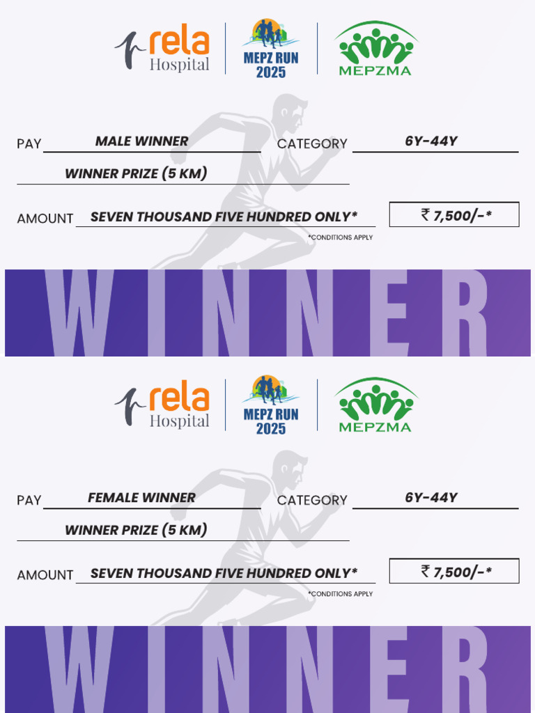 Mepz Run Cheque 5KM | PDF