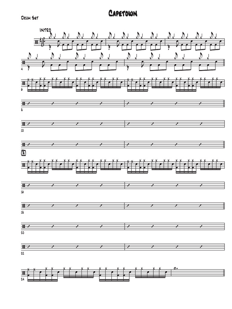 Cape Town Ok - Drum Set | PDF