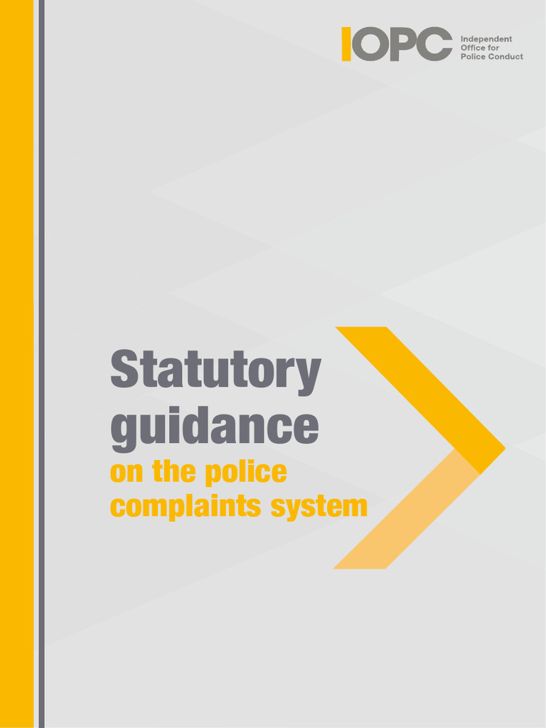 2020 Statutory Guidance English | PDF | Police | Justice