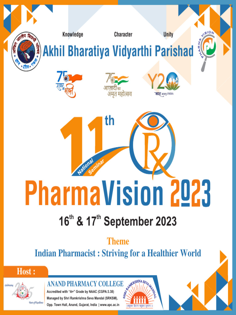 PharmaVision 2023 Brochure | PDF | Pharmacy | Pharmacist
