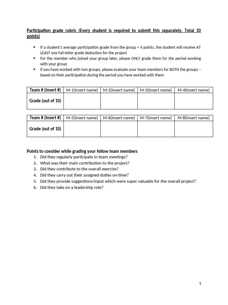 Self Reflection Form | PDF