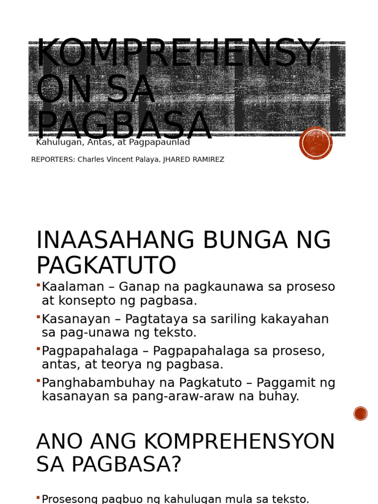 Pagbasa Presentasyon | PDF