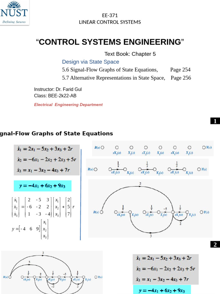 Chapter 5 Alternative Representation in State Space | PDF | Applied ...