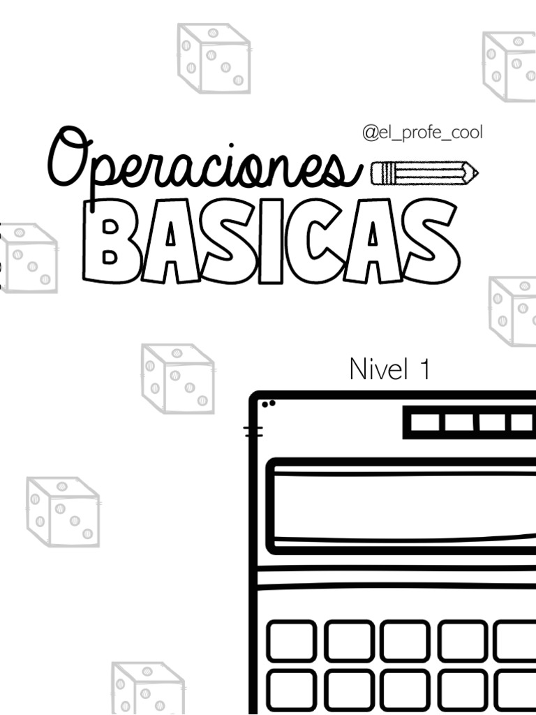 Cuadernillo de Operaciones Básicas Nivel 1 El Profe Cool | PDF | Economias | Dinero