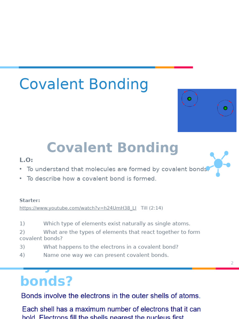 Covalent Bonds | PDF