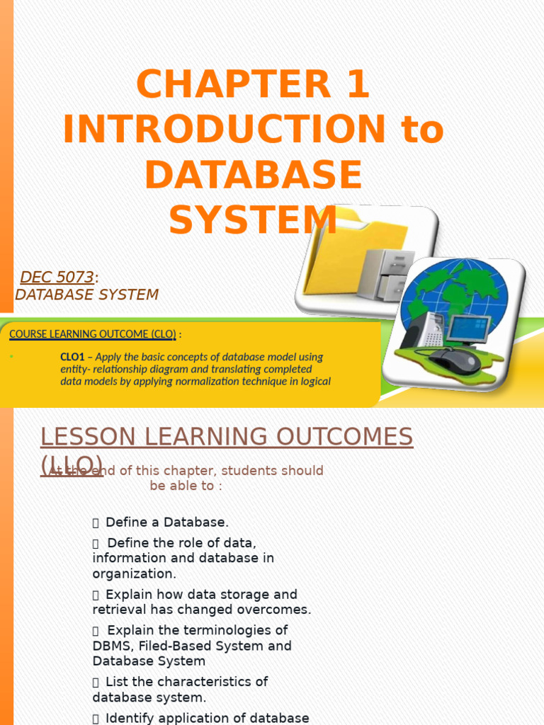 DEC5073 Chapter 1 - Baru | PDF | Databases | Data Model