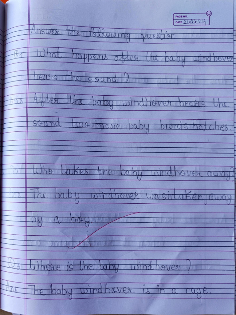 2024 - 06 - 21 English Class Work | PDF