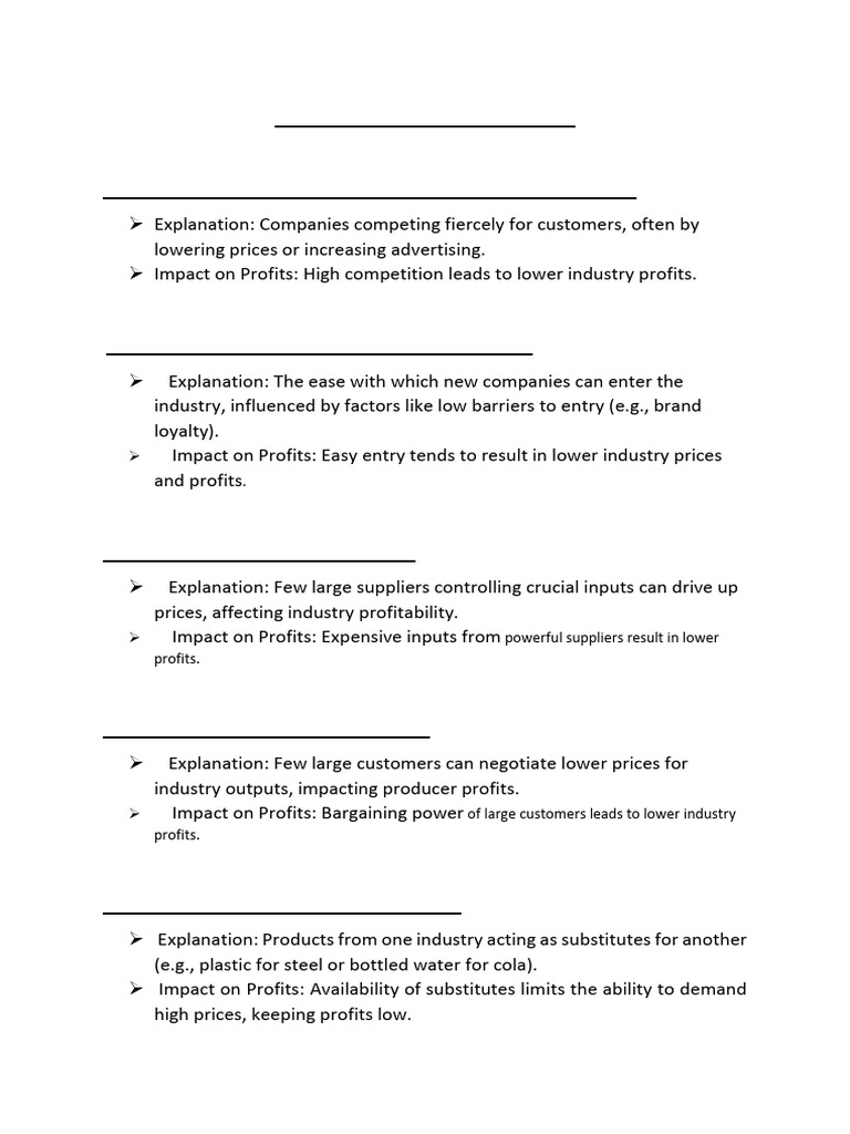 Porter Five Force Model | PDF