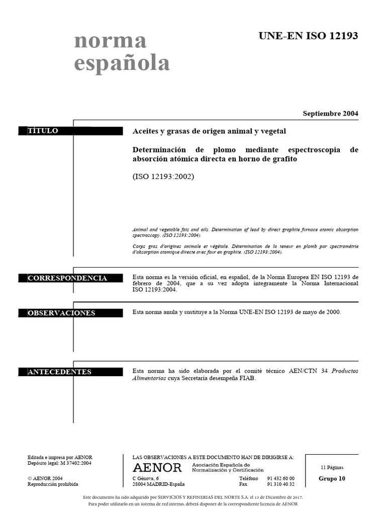 Une-En Iso 12193 | PDF | Calibración