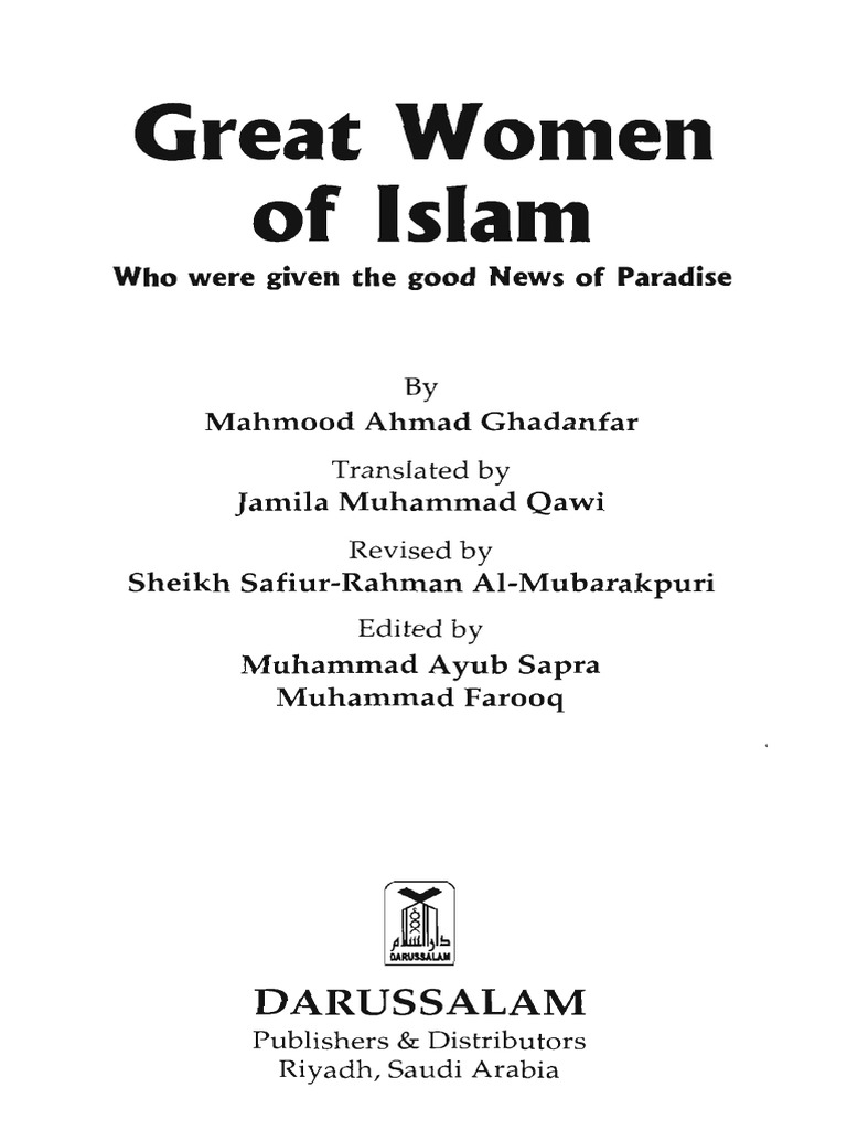 Great Women of Islam (Mahmo - (Z-Library) | PDF
