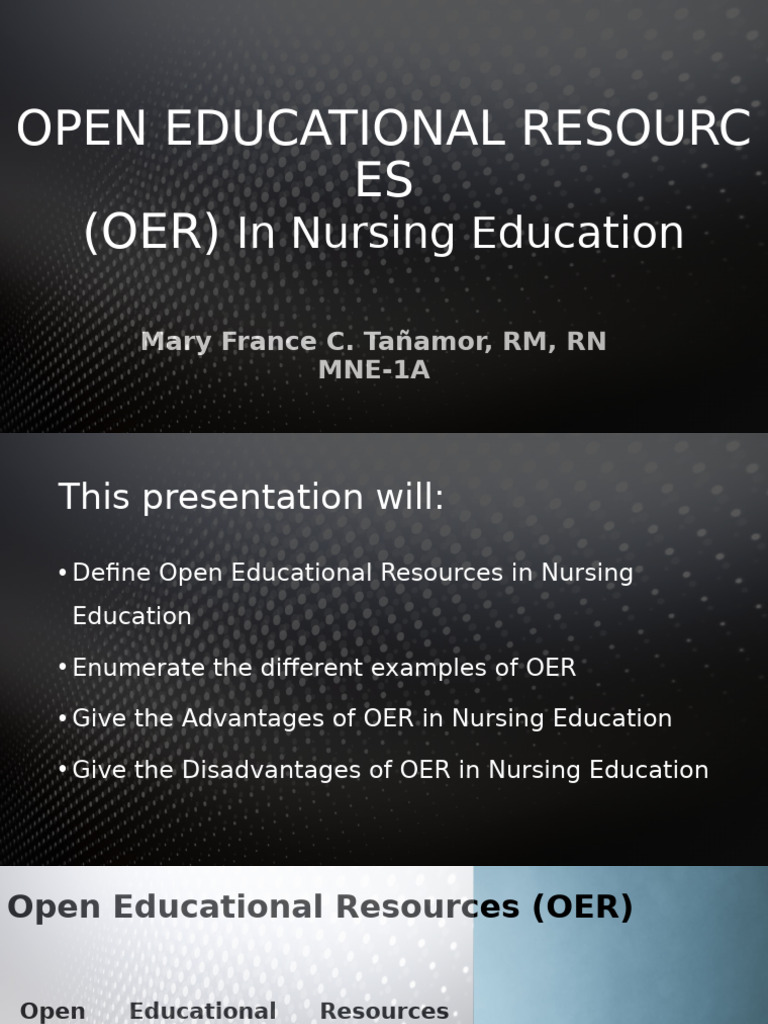 Open Educational Resources in Nursing Education | PDF | Human ...