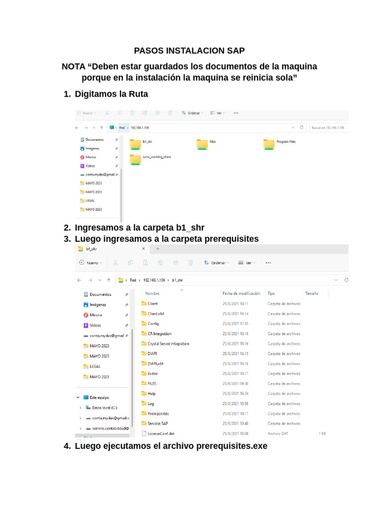 Pasos Instalacion Sap | PDF