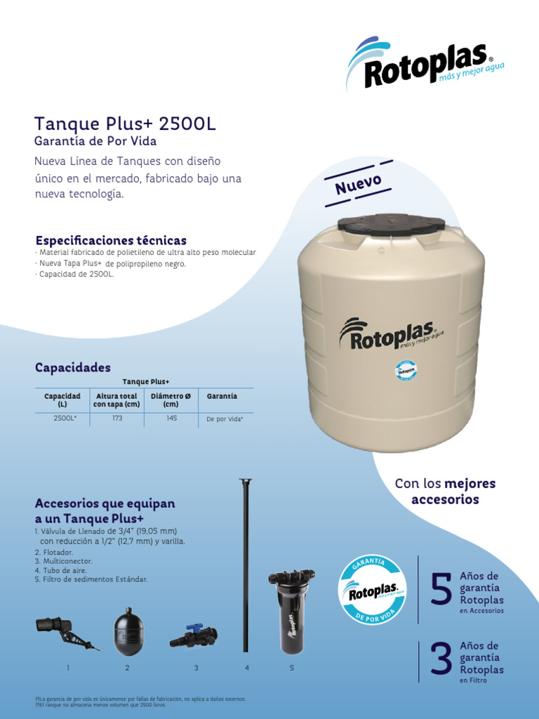 Rotoplast Tanque 2500 Litros | PDF