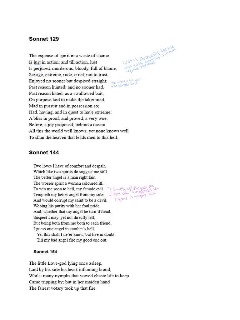 Sonnets | PDF