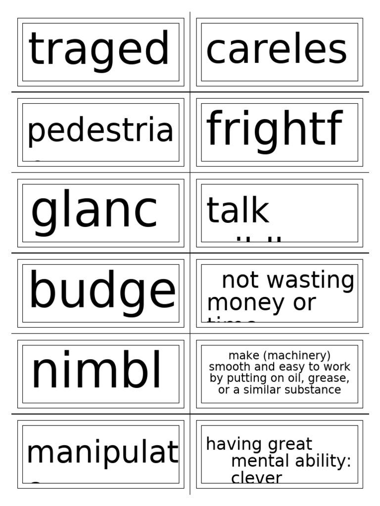 Lesson 18 - Vocabs | PDF