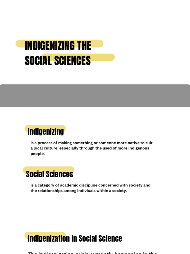Indigenizing The Social Sciences 20250316 001225 0000 | PDF | Social Sciences | Philippines