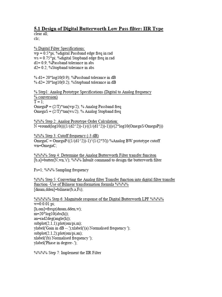 Ex5_IIR_AY2024-2025 | PDF | Signal Processing | Telecommunications Engineering